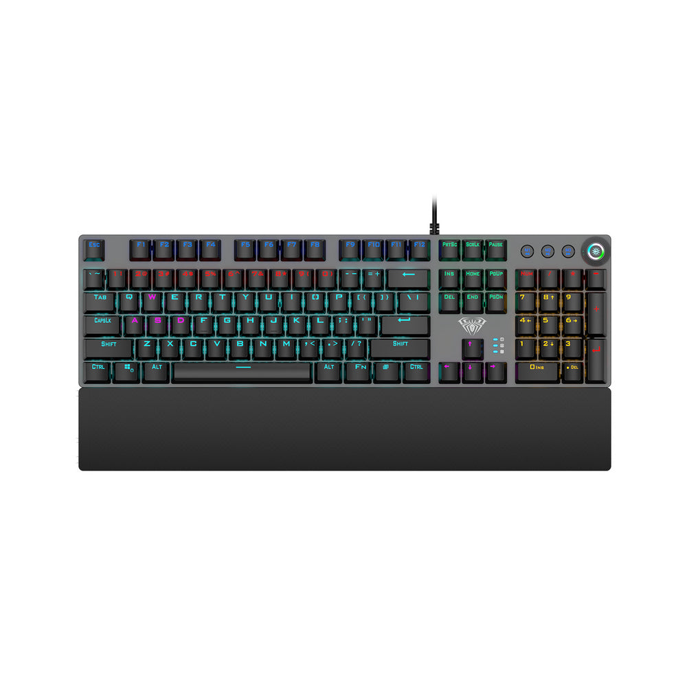 AULA F2058 USB Gaming Keyboard with LED Light – Multimedia Game Keyboa